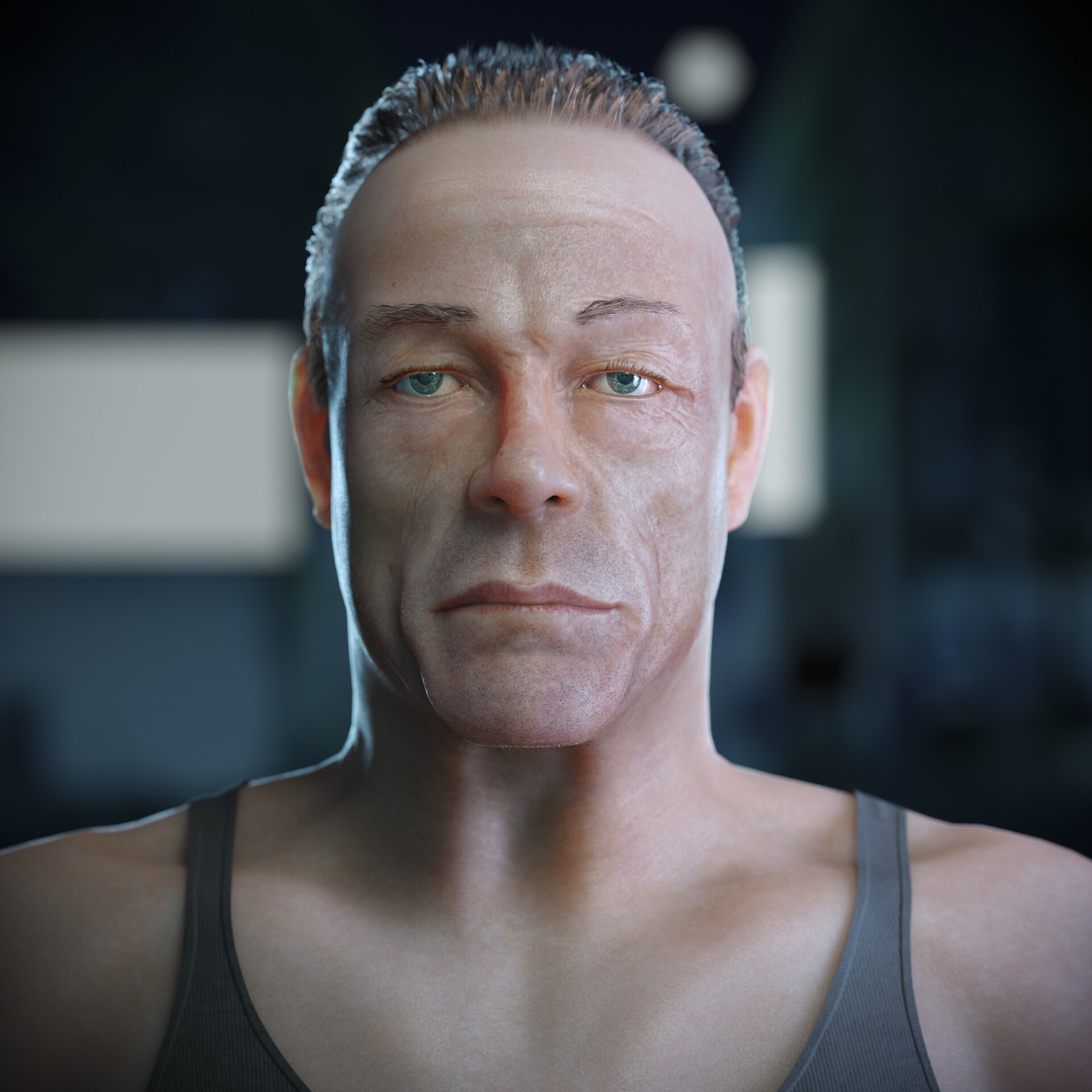 ArtStation - Jean Claude Van damme Portrait 3D