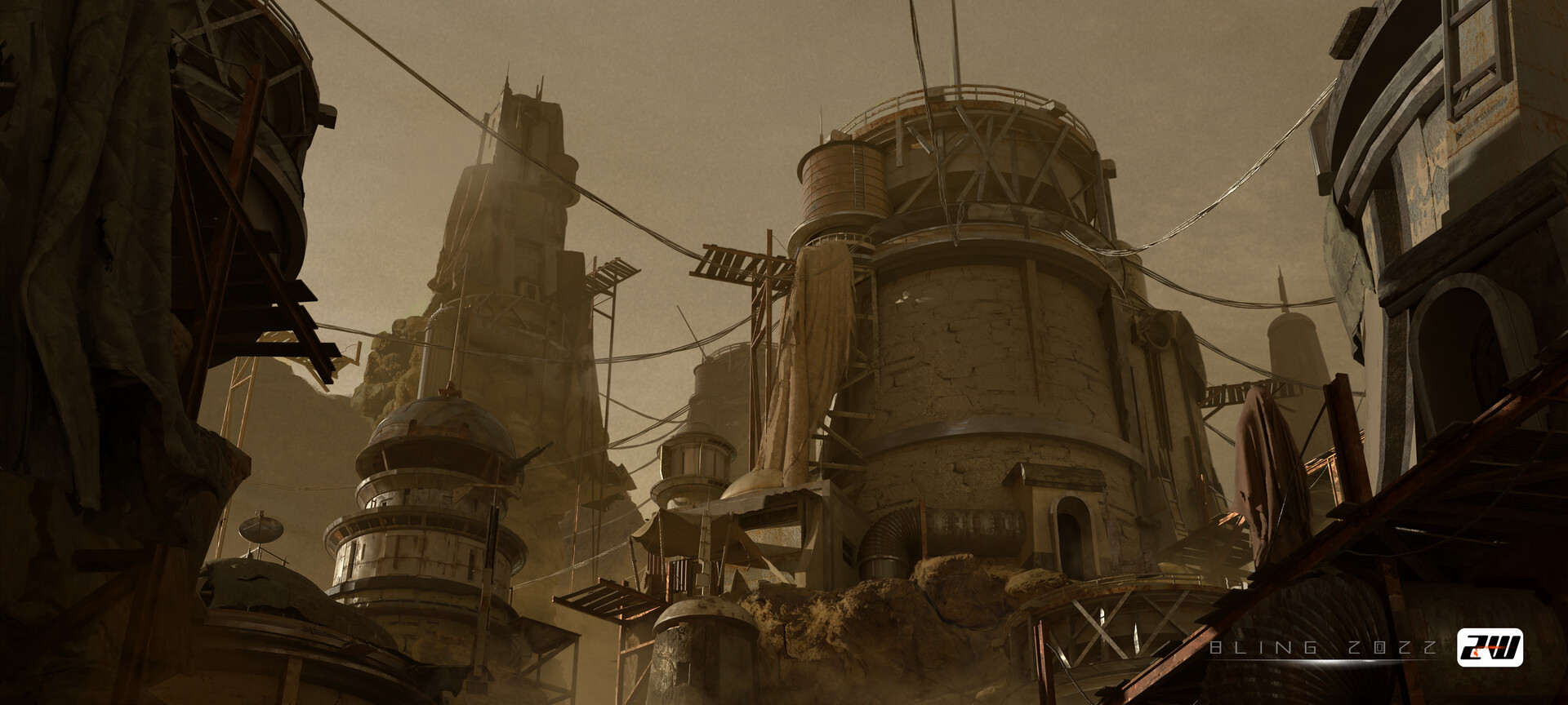 ArtStation - Wasteland outpost