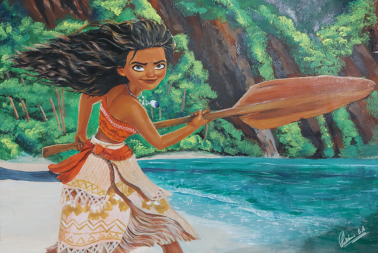 ArtStation - Moana Painting