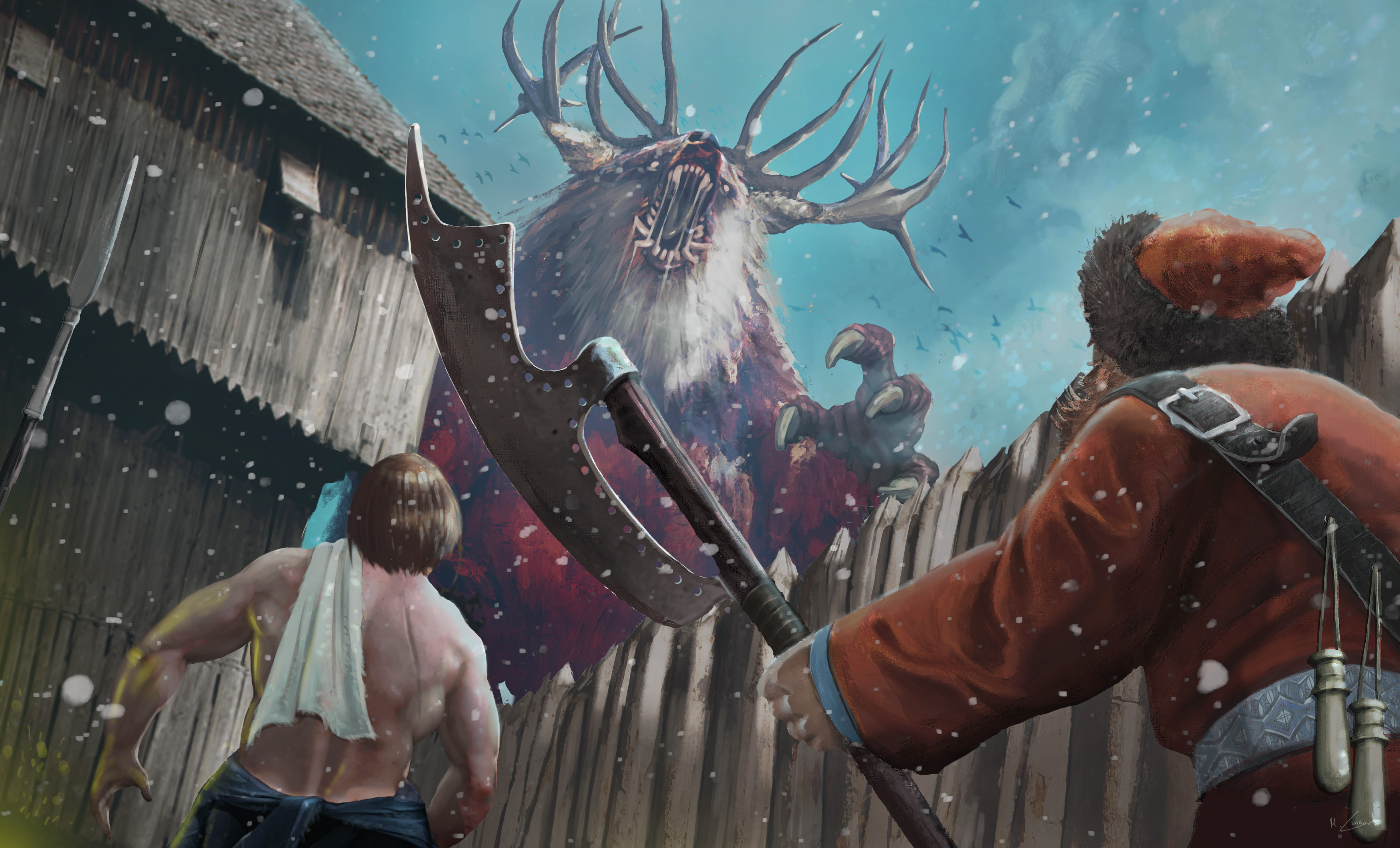 Leshy - Deity of the forests by Maxim Lingert : r/ImaginaryBehemoths