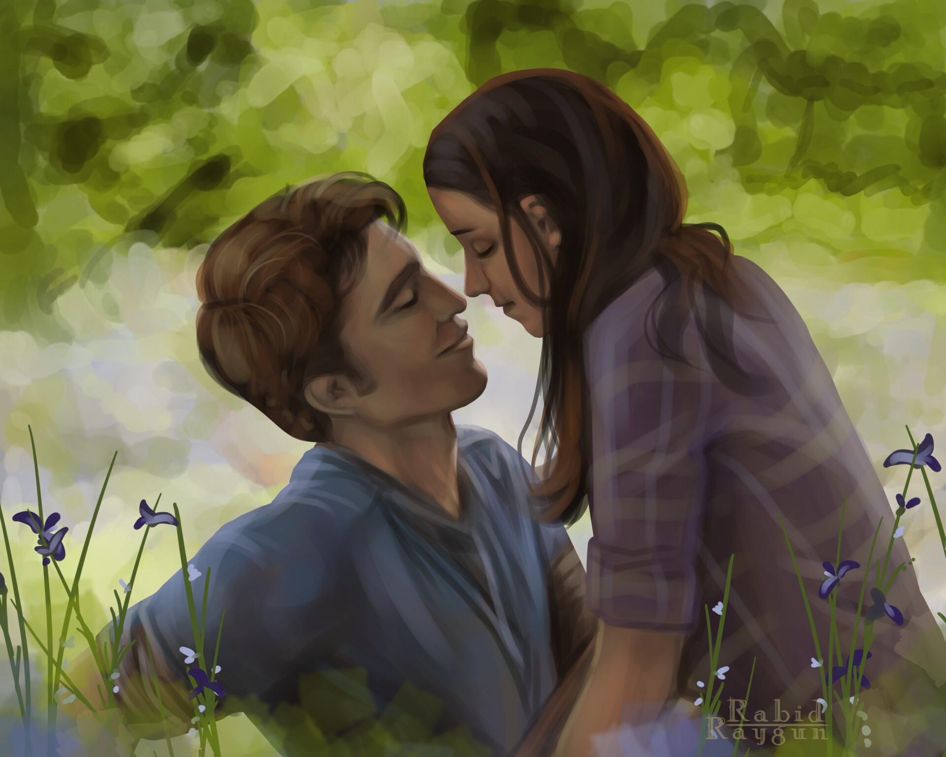 ArtStation - Twilight - Eclipse meadow scene study