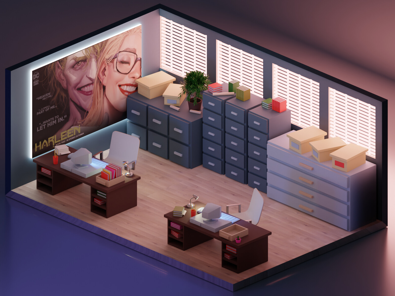 ArtStation - Isomenric office