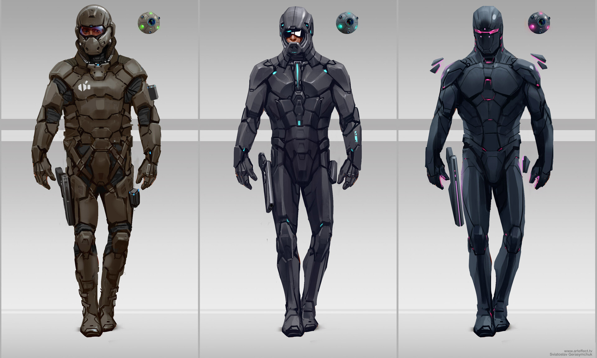 Futuristic Body Armor Concept Art
