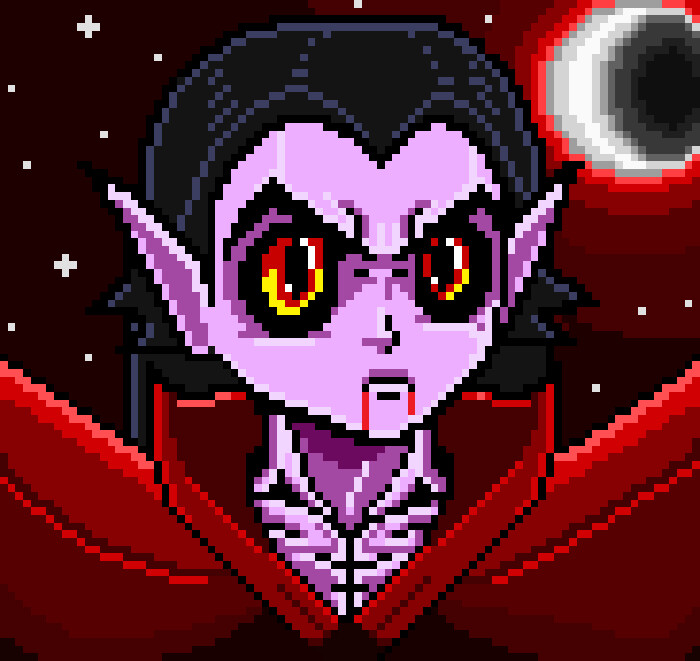 ArtStation - Chibi pixel vampire
