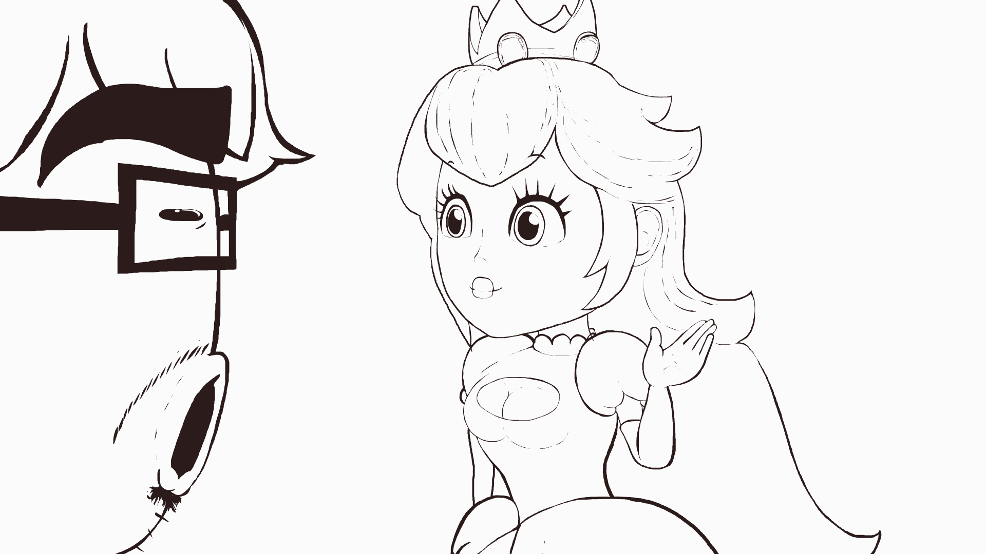 daisy from mario coloring sheet