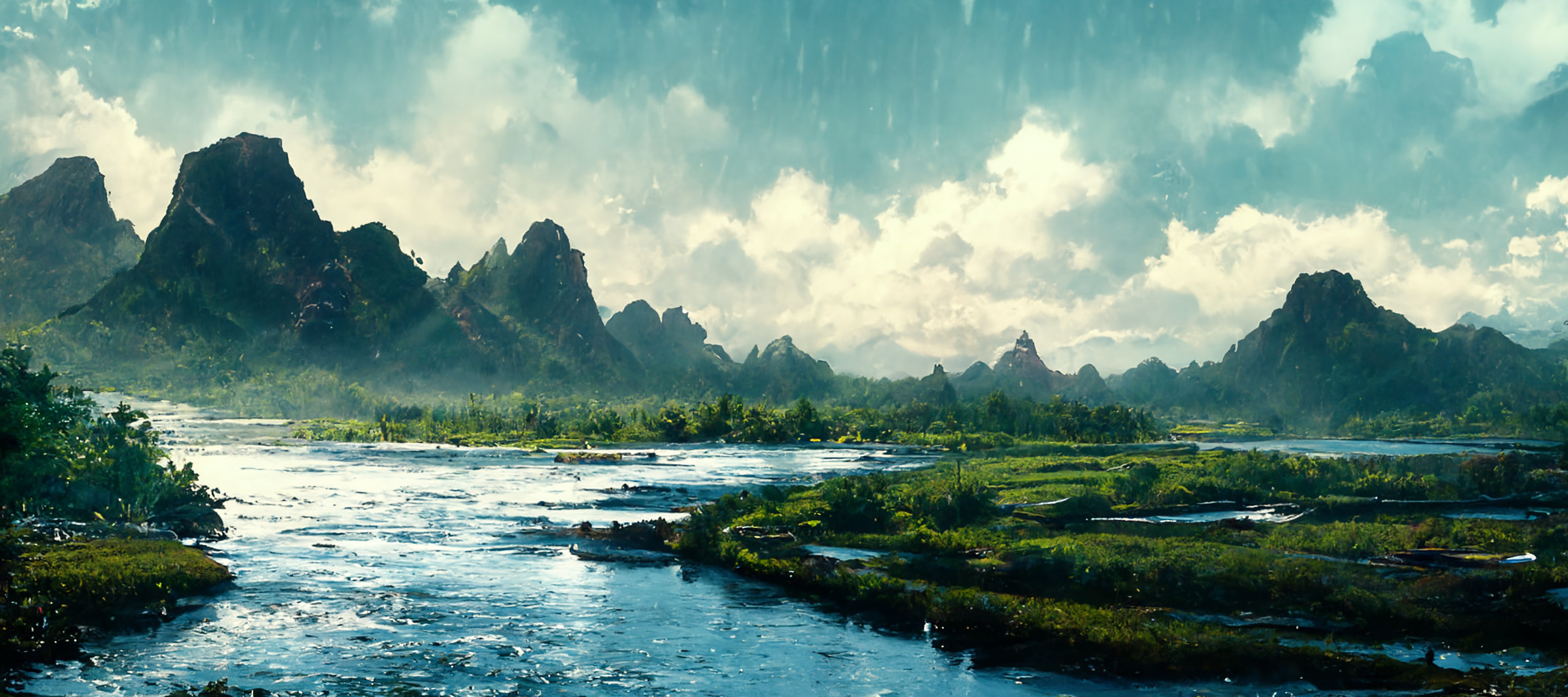 ZC - MidJourney AI Experiment - Fairy land vally