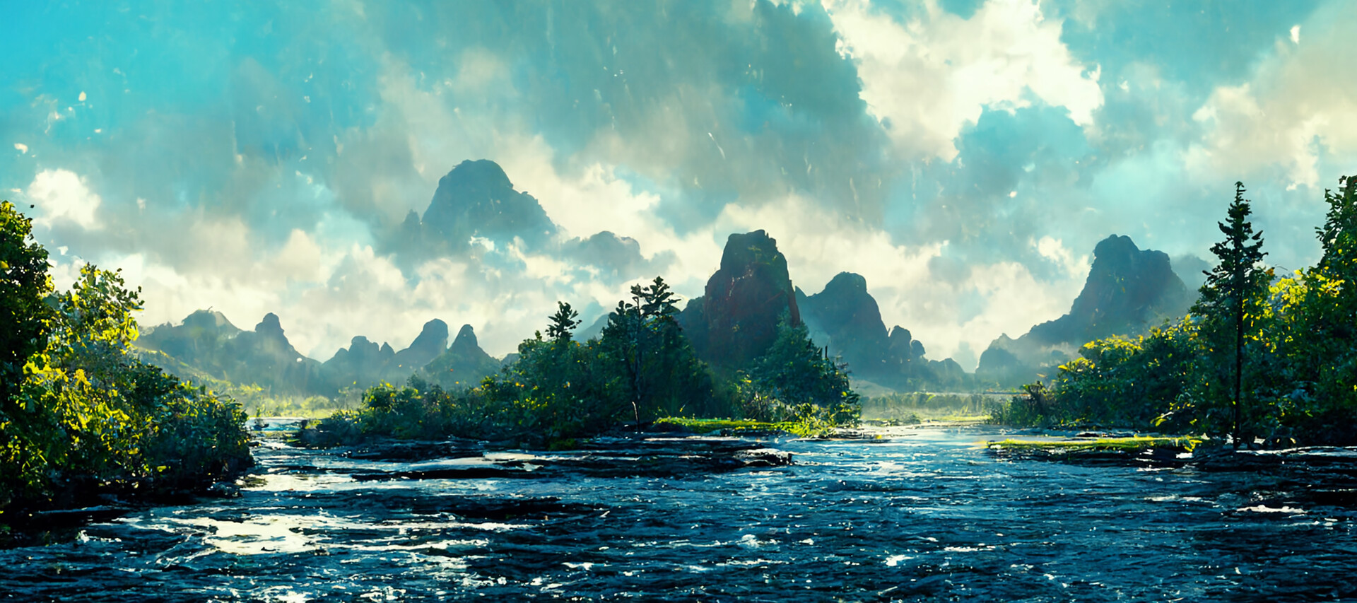 ZC - MidJourney AI Experiment - Fairy land vally