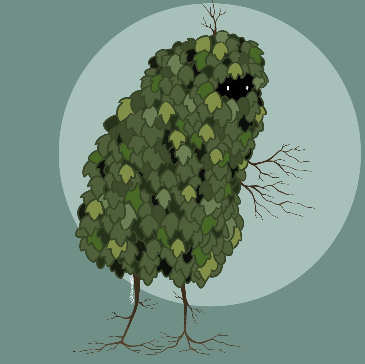 ArtStation - Bush tree dude