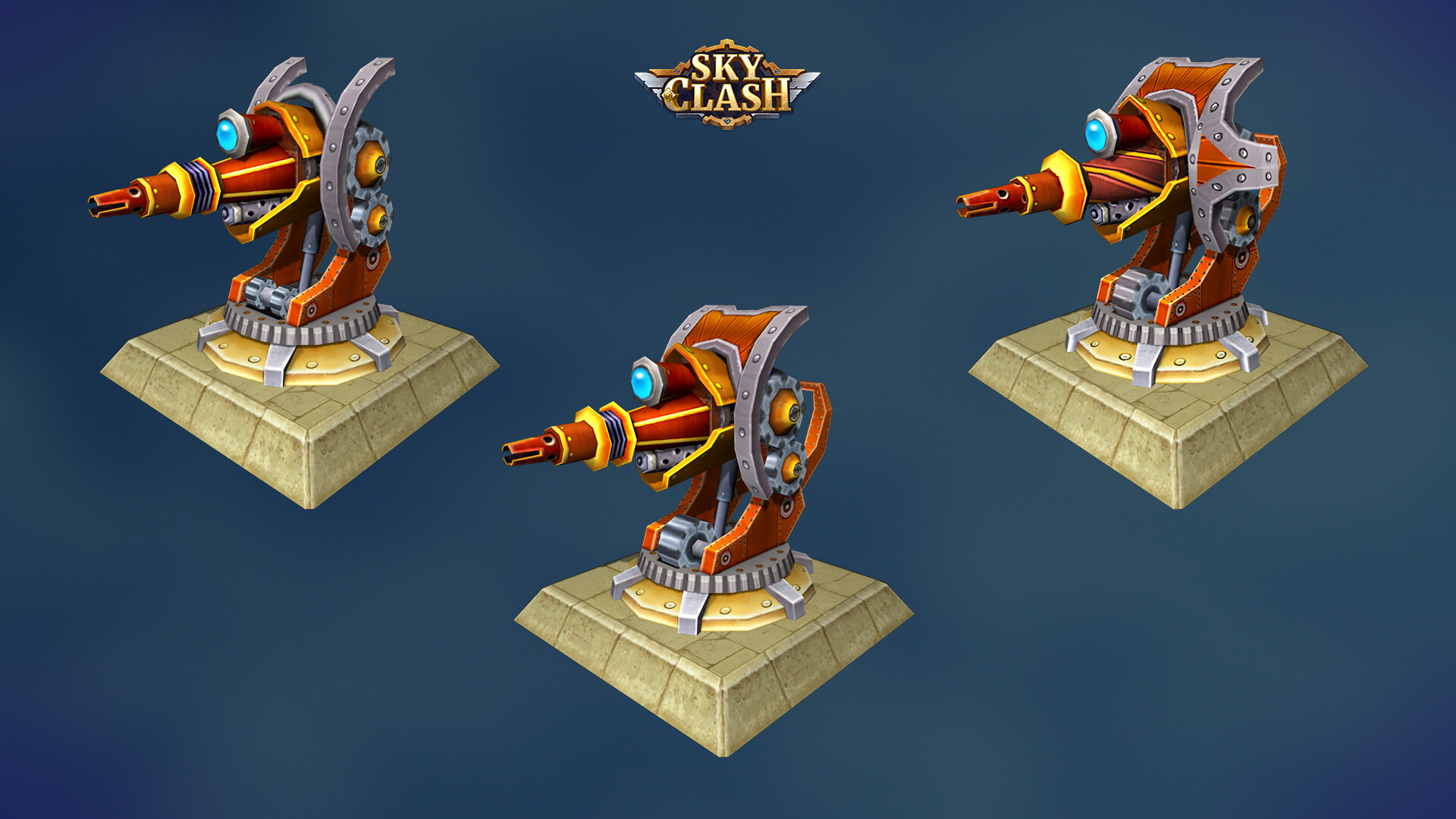 ArtStation - Sky Clash - Storm Cannon (Low poly)