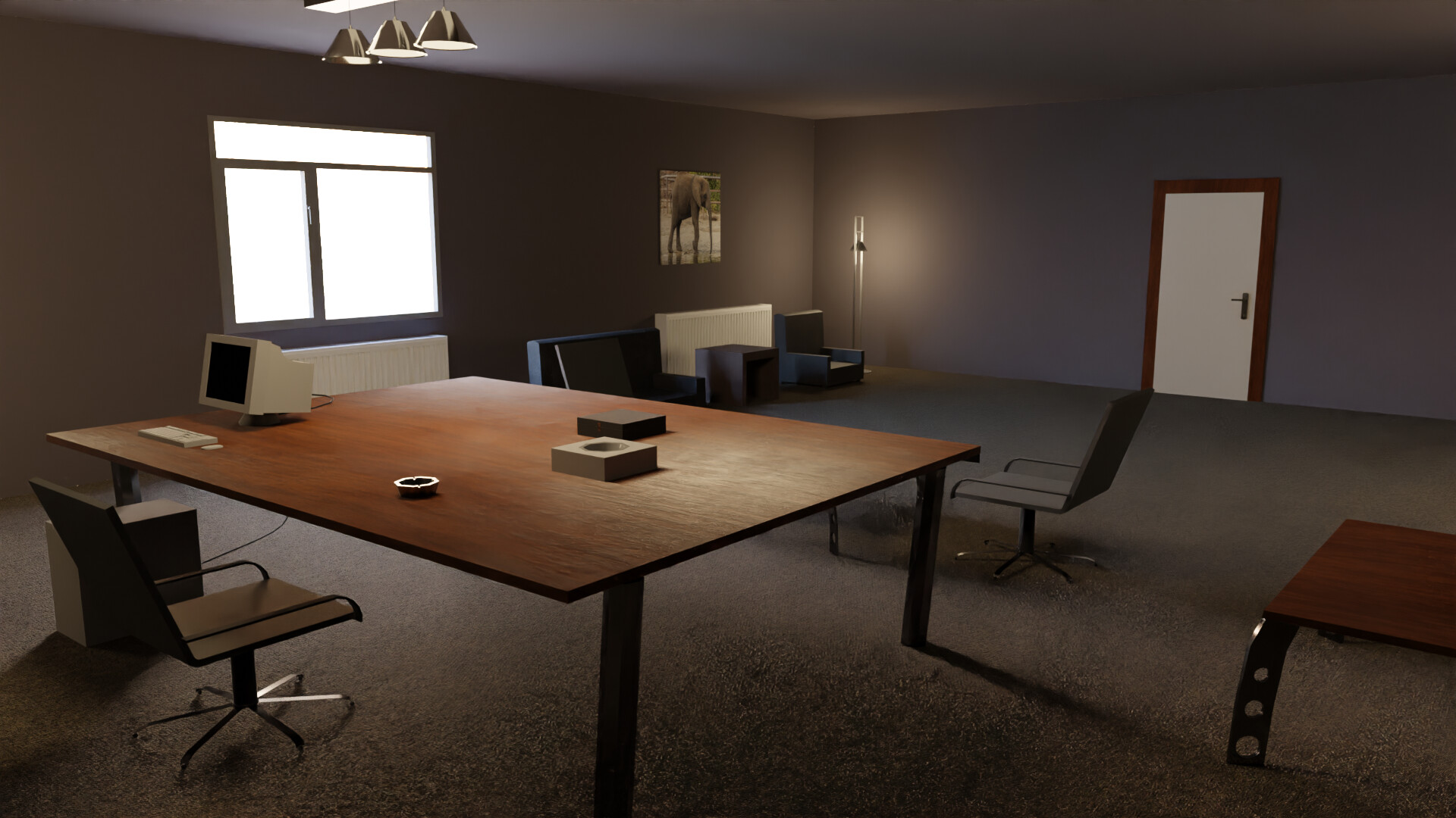 ArtStation - Low poly office room