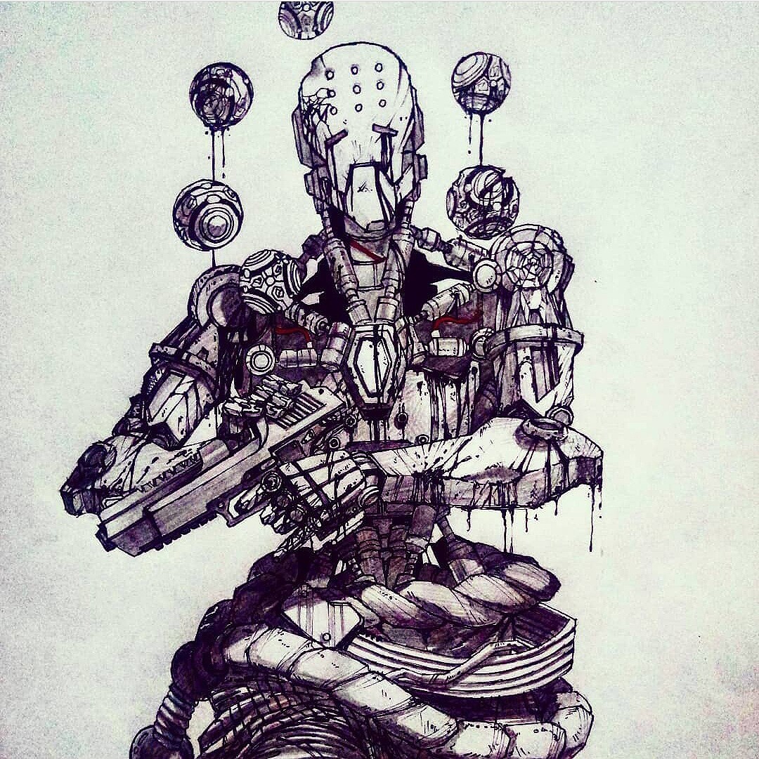 how to draw overwatch zenyatta