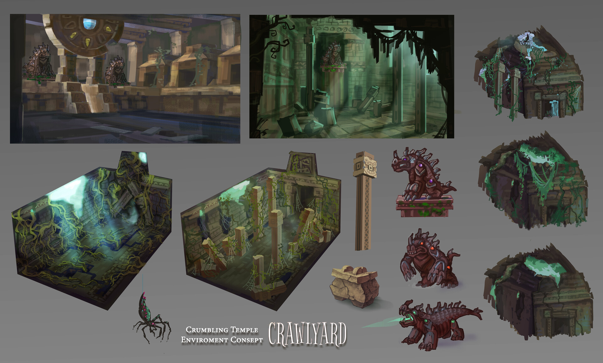 ArtStation - Crumbling Temple Enviroment Concept-2