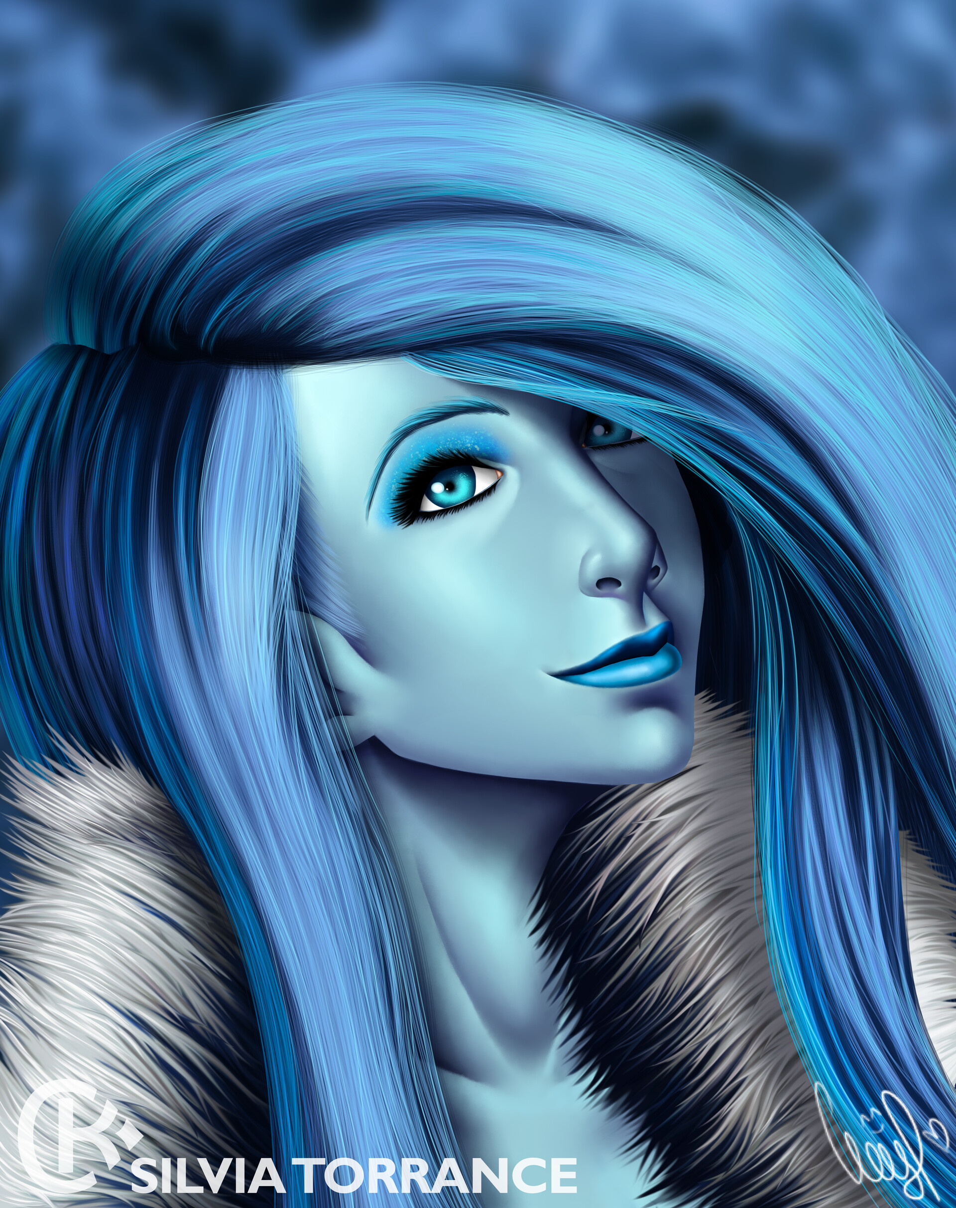 ArtStation - Winter fairy portrait - Icelyn - oc