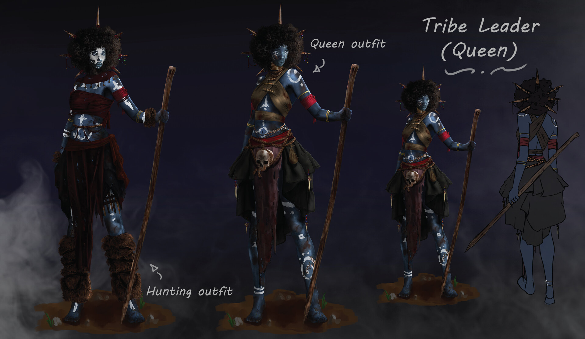 ArtStation - Cannibal Tribe Queen