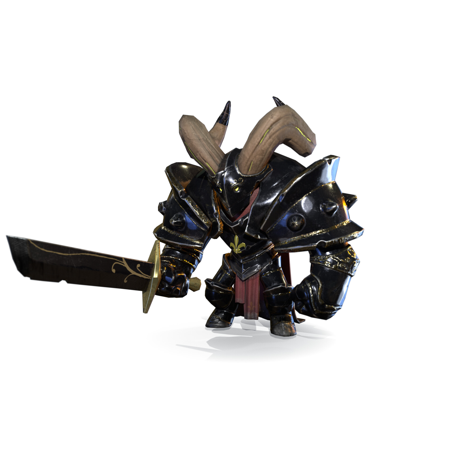 ArtStation - Knight with Horns