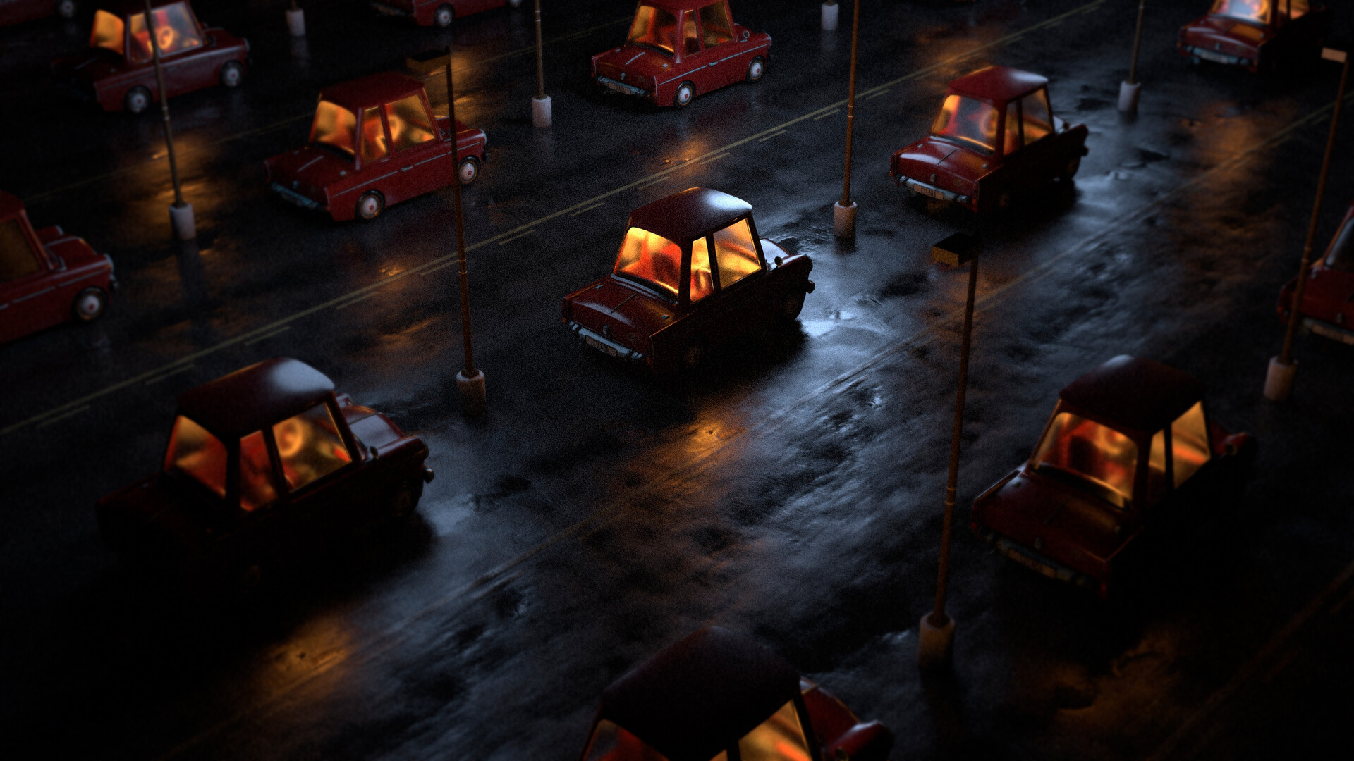 ArtStation - Parking lights