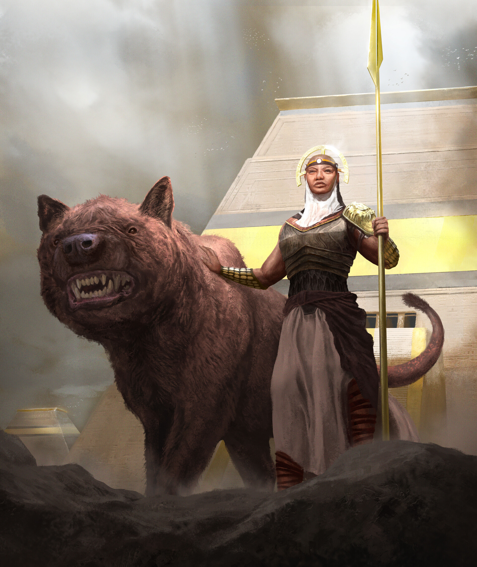 ArtStation - Warrior Queen of the Gleaming Fields