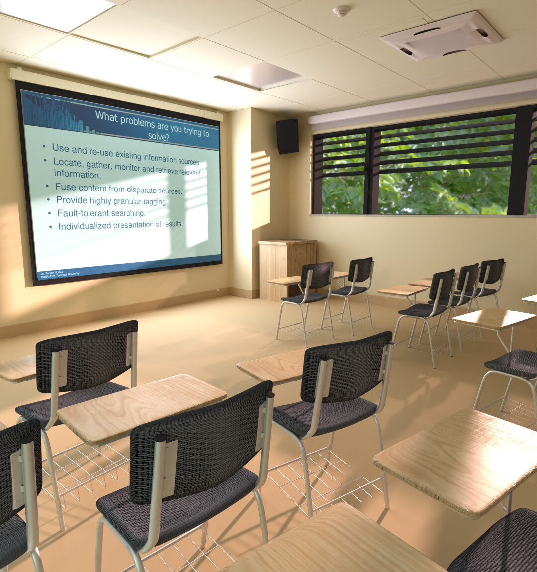 ArtStation - "CEIT 472 Lecture in EFC 109" Modelling