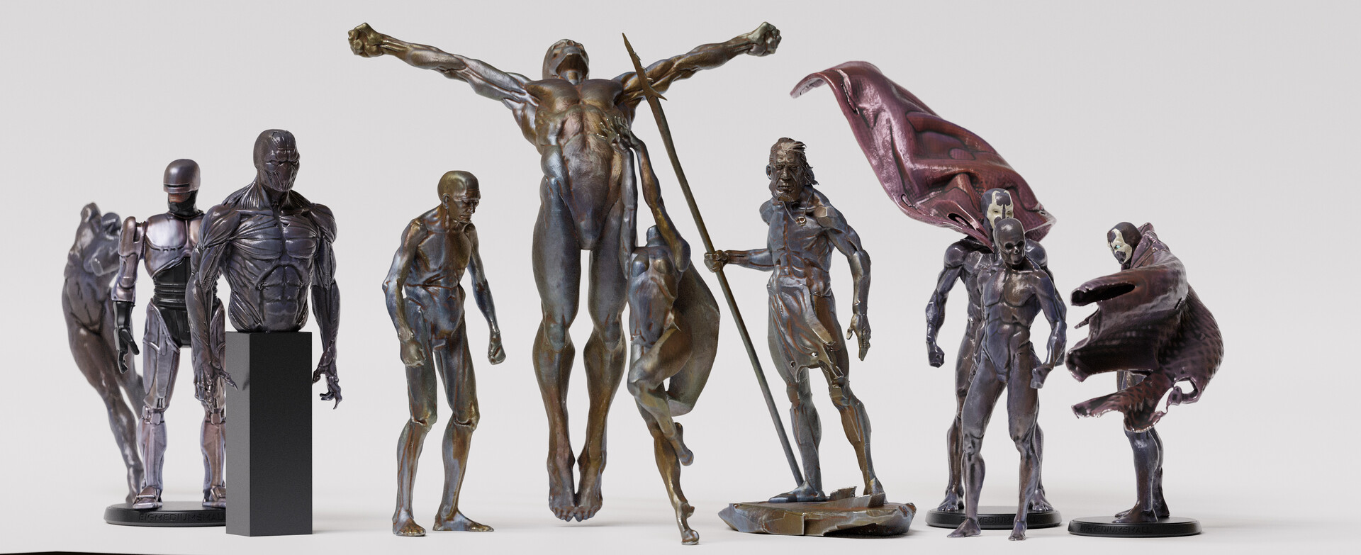 Jama Jurabaev - Character sculptures