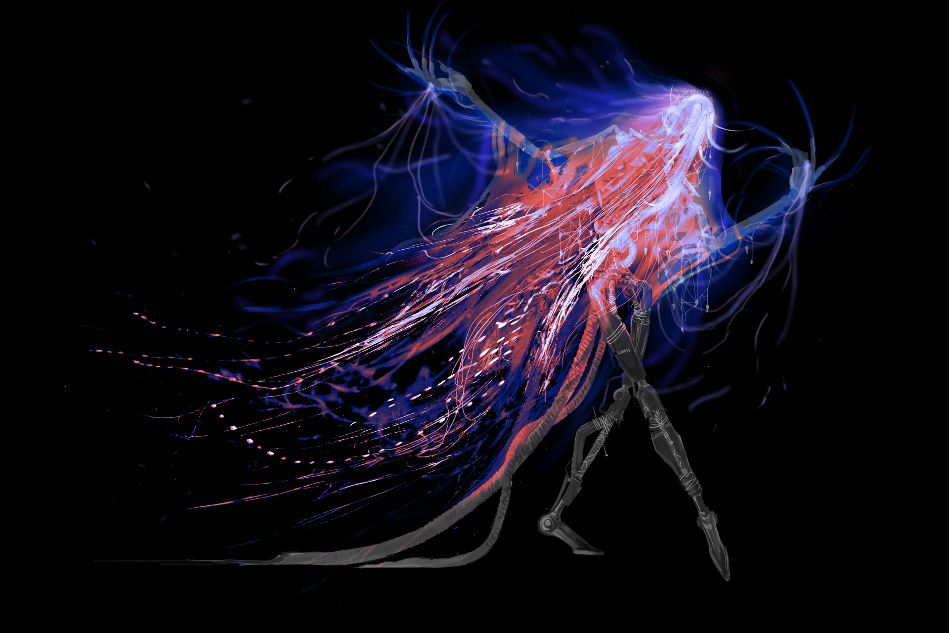 Theo Valbjørn - Neon Knights: Humanity Erased - The Dancer character design