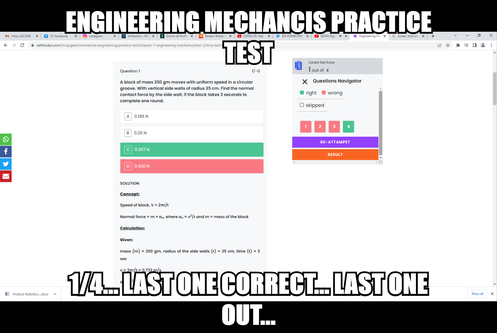 ArtStation - Engineering Mechanics Practice Test... First Meme... More ...