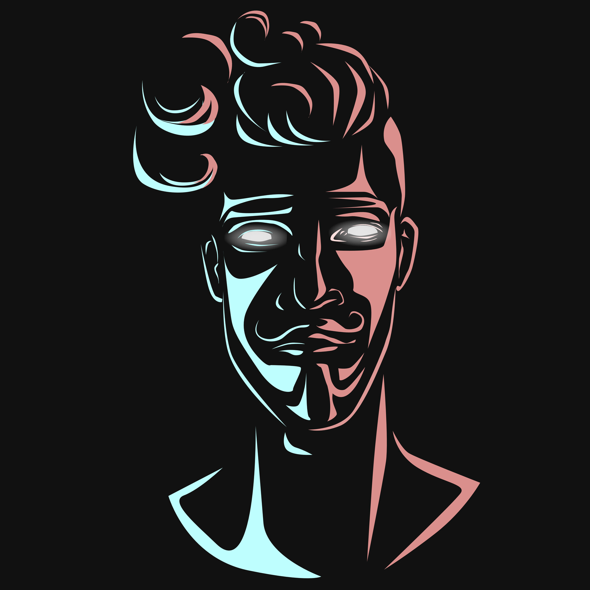 ArtStation - Low Key Self-portrait