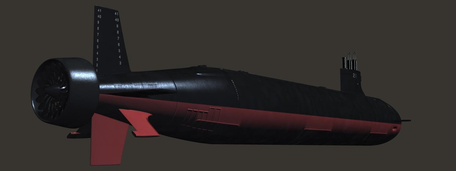 TW Lear - Los Angeles-class attack sub