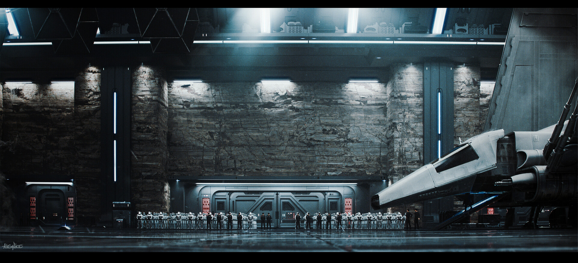 Alex Nice - Fortress Inquisitorius illustrations for Obi Wan Kenobi