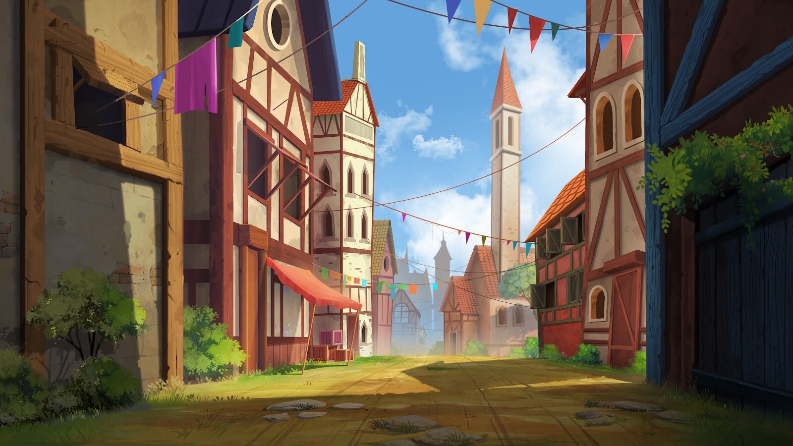 ArtStation - BACKGROUND AND LAYOUT