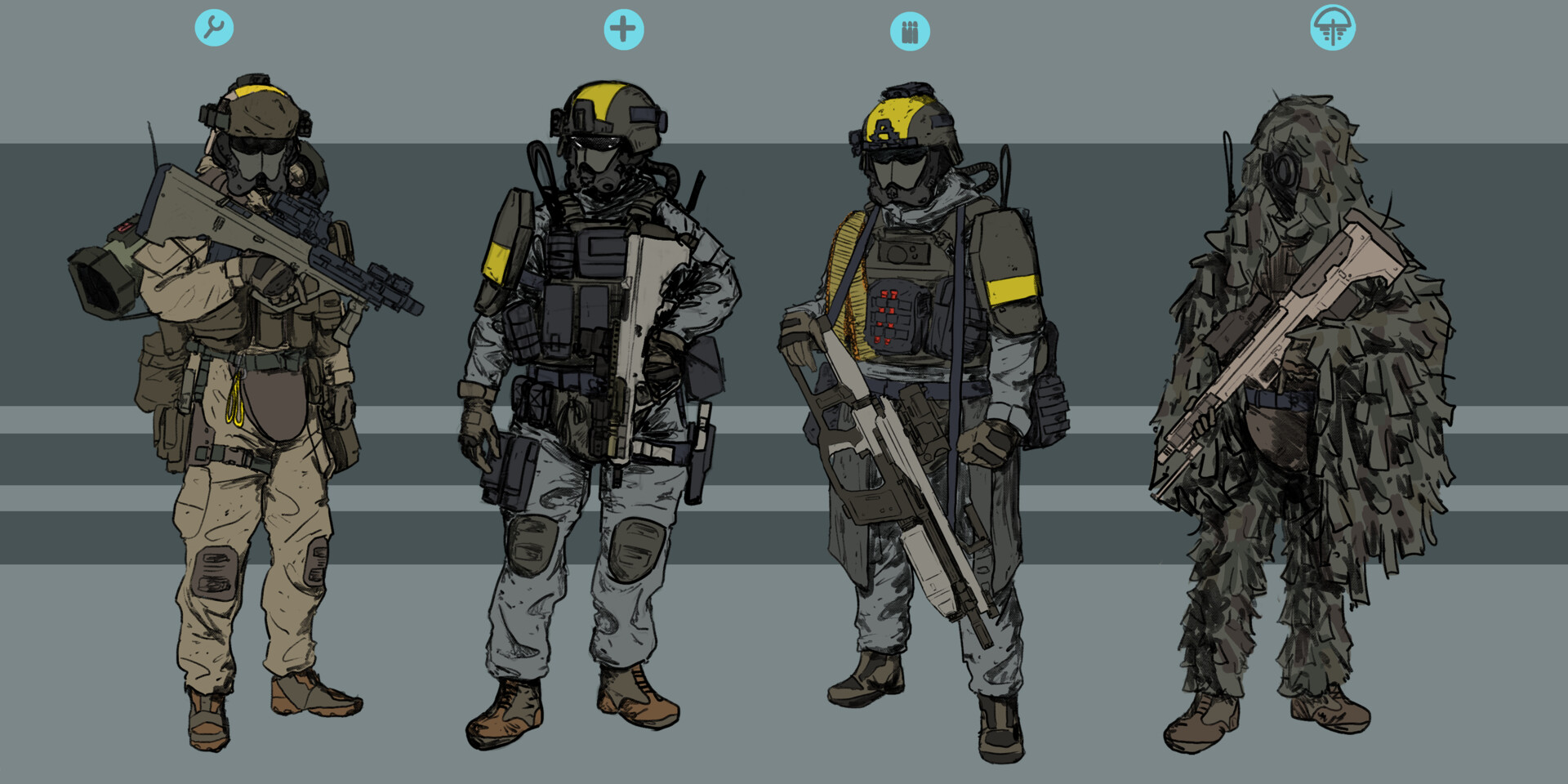 ArtStation - CONSEC, ICIS, Native Insurgency and Tiger Company PMC Rosters
