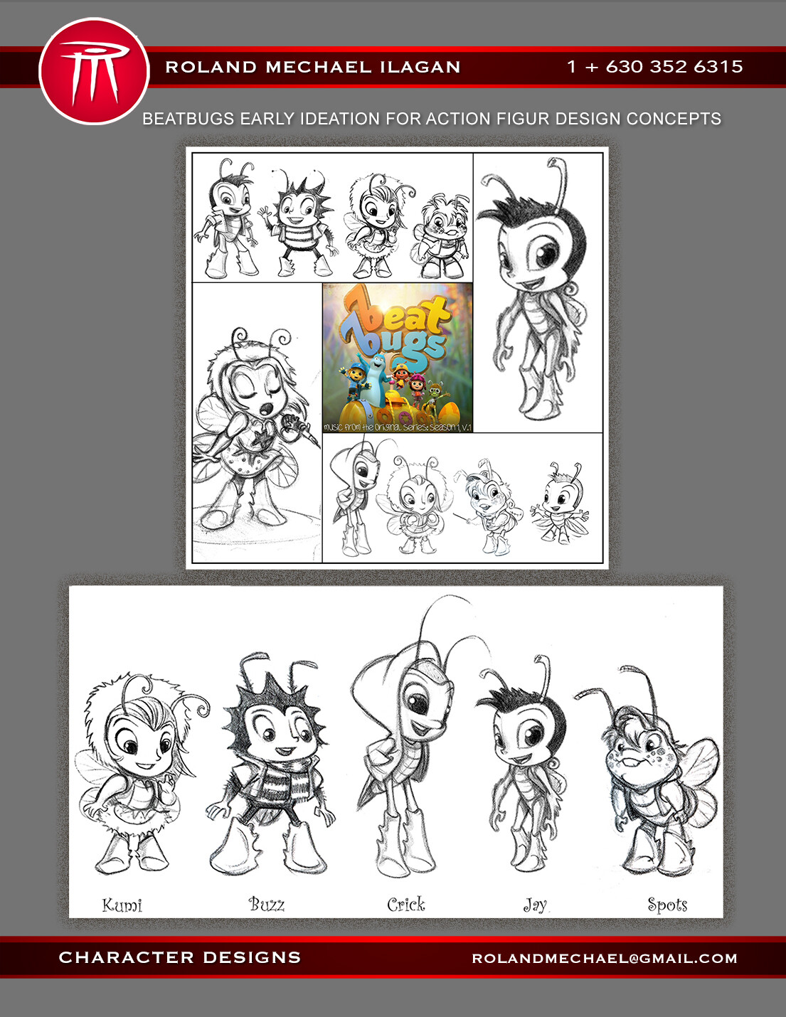 ArtStation - Character designs for Beat Bugs