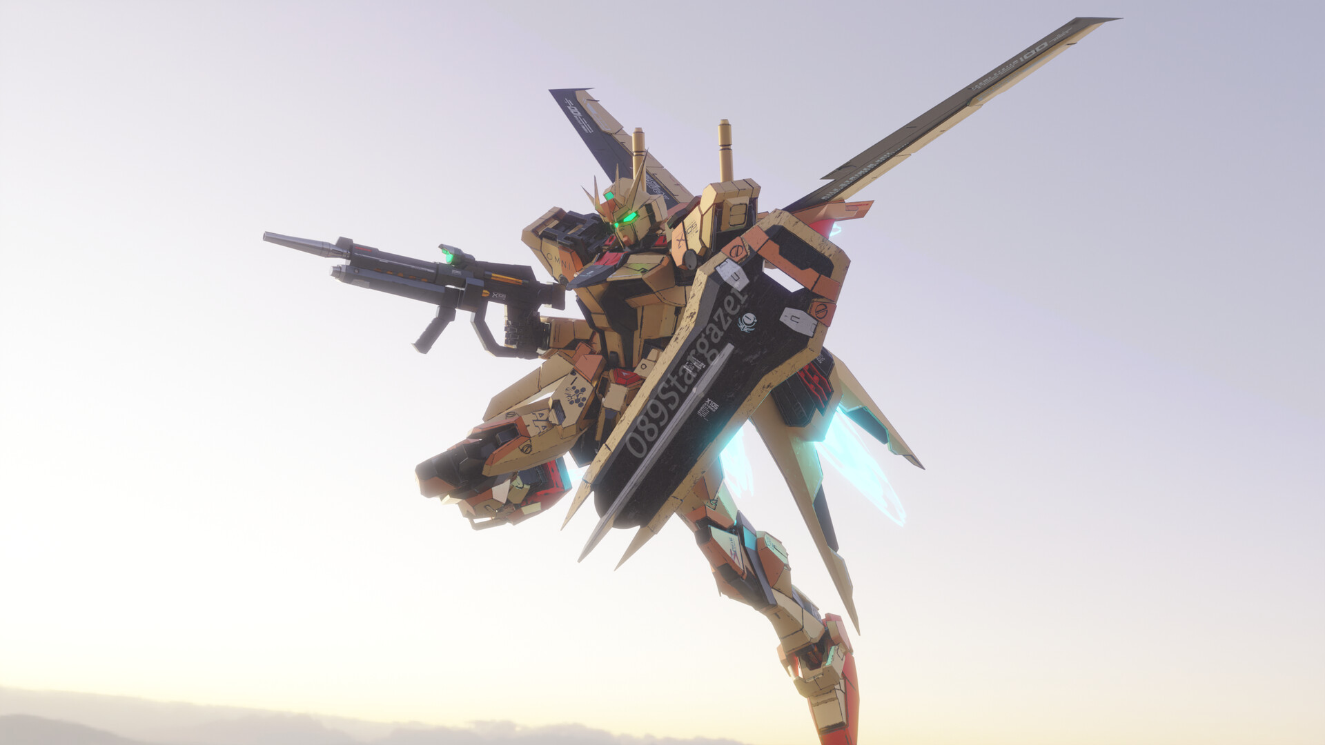 ArtStation - Golden Strike Gundam