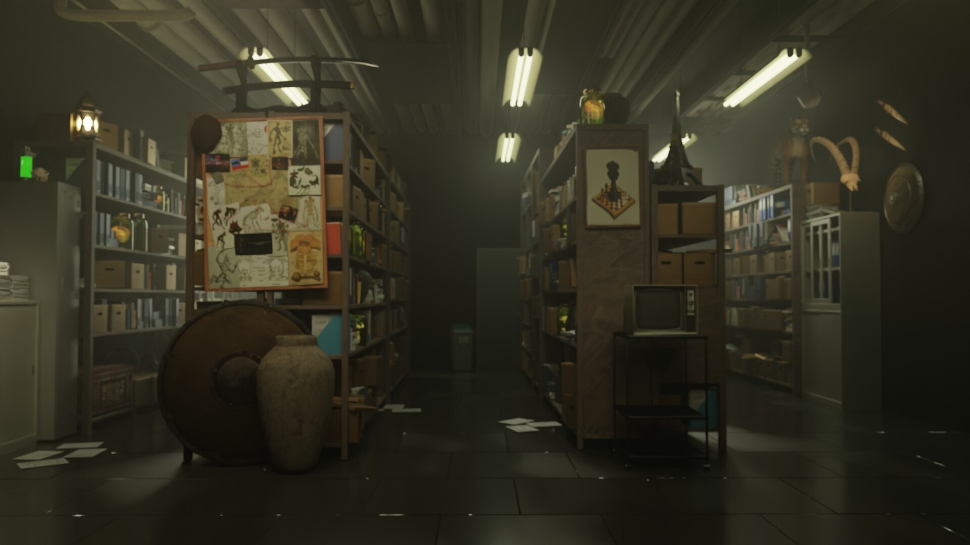 ArtStation - D'Netflix Report | Evidence Room
