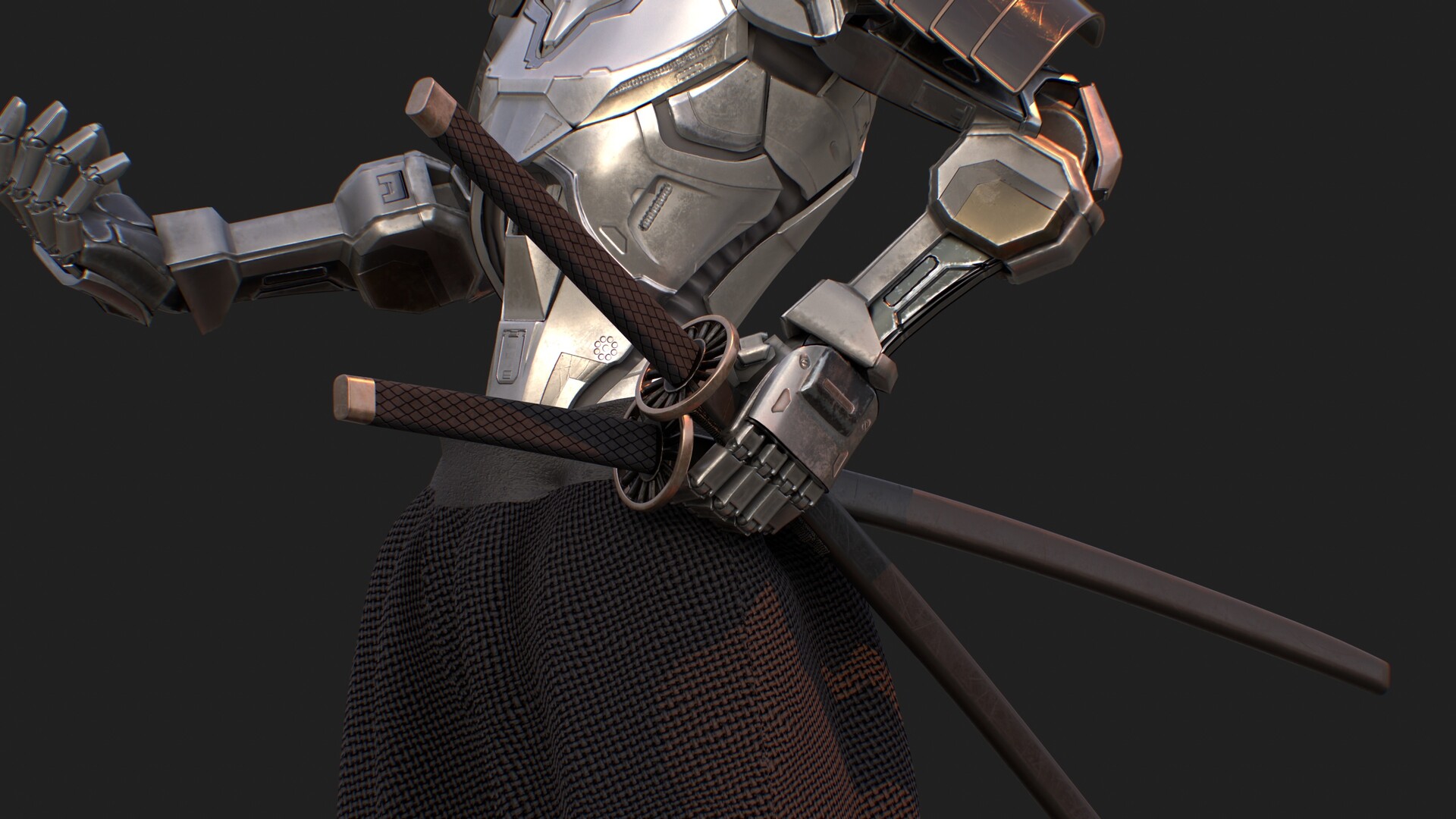 Teh Wei Chien - Mechanical Samurai 3D Modeling