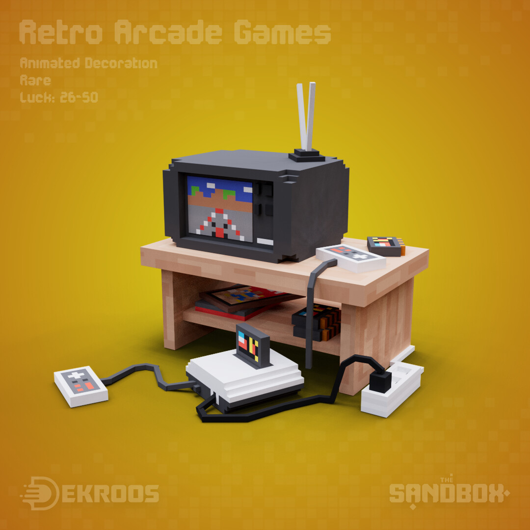 ArtStation - Retro Arcade Games | The Sandbox