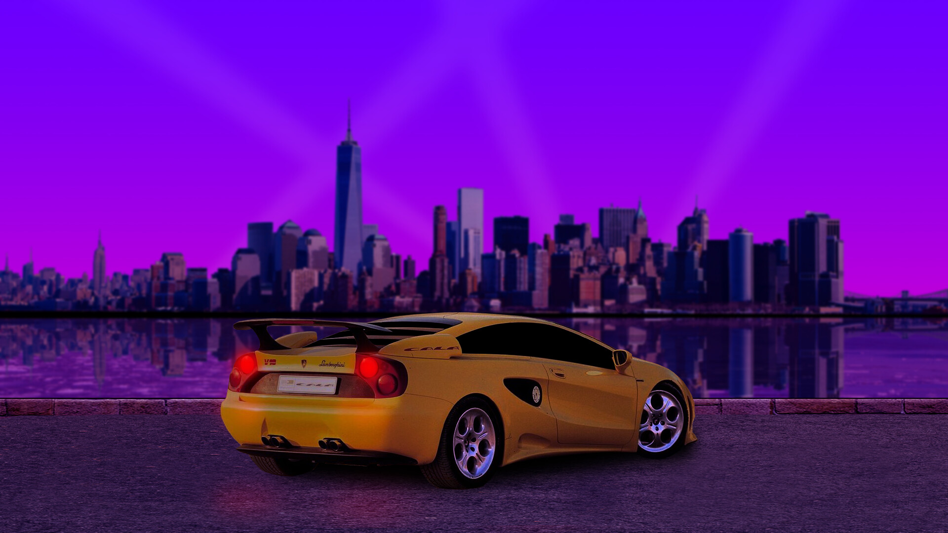 ArtStation - Retrowave Italdesign Cala