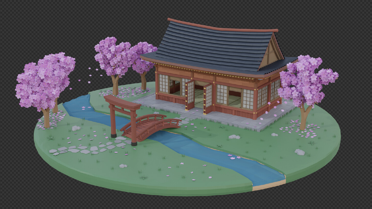 ArtStation - Small Japanese Temple