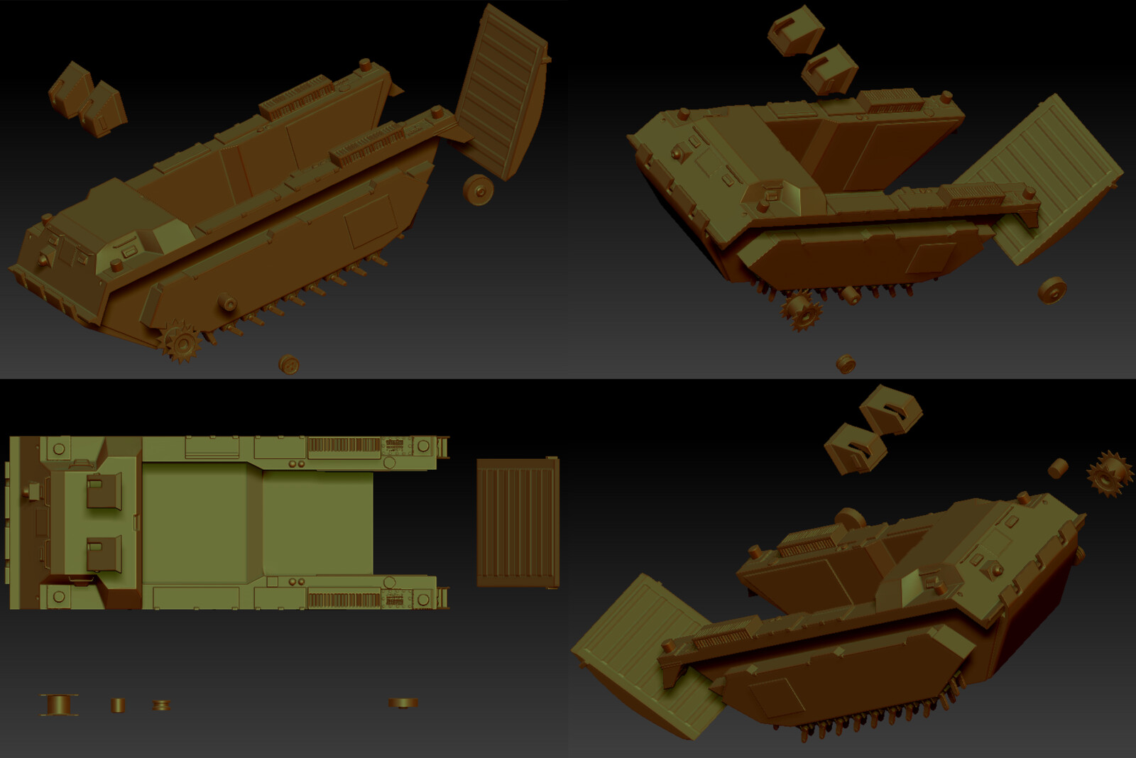 Seohyeon Hwang - US tank_LVT-3 Bushmaster for Mobile RTT game