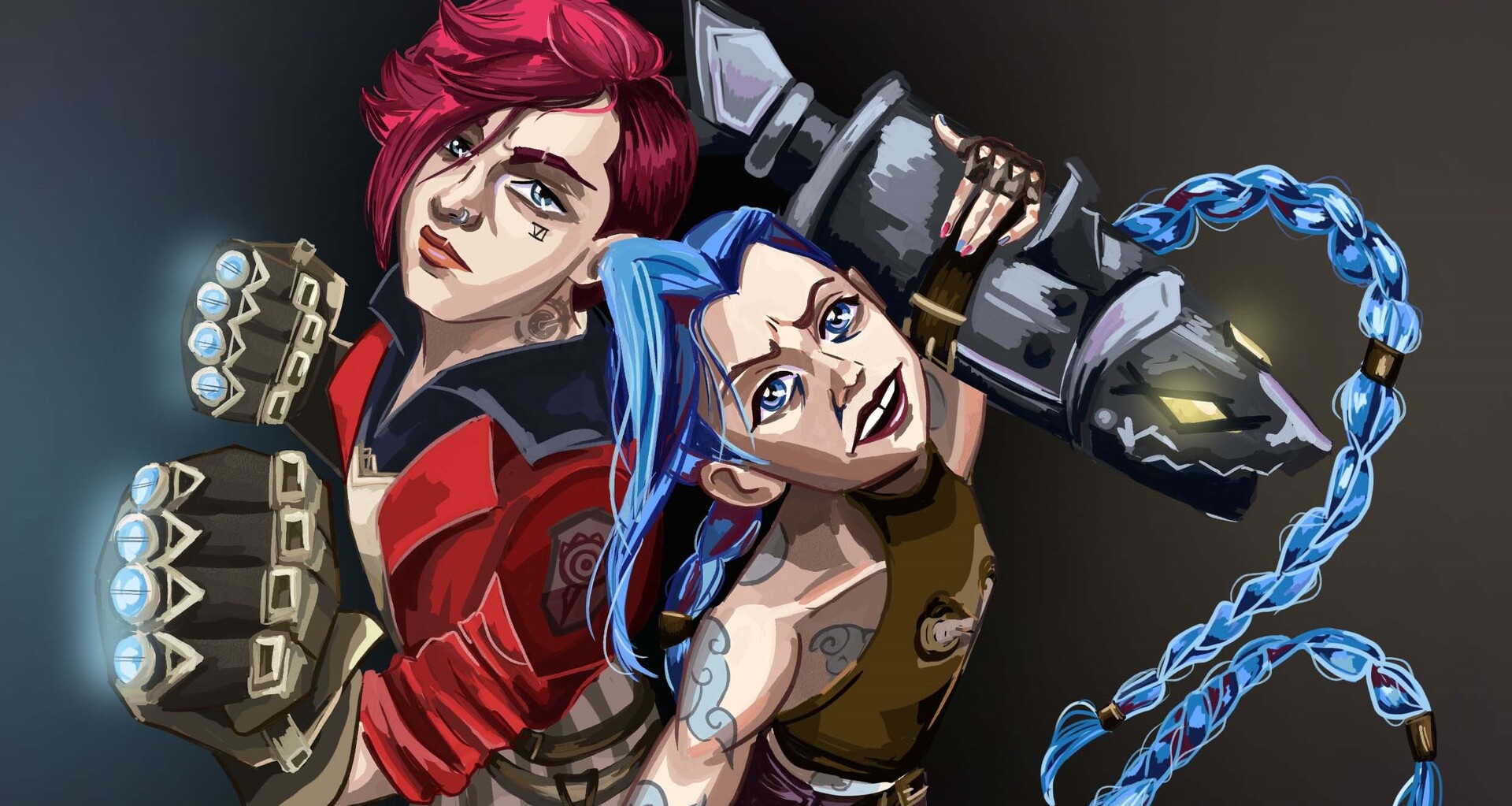 ArtStation - Vi&Jinx fanart