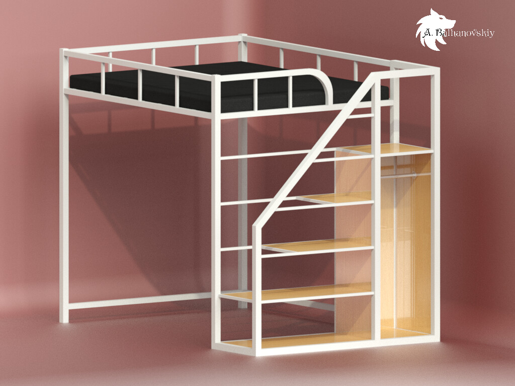 ArtStation - Loft bed (AutoCAD)