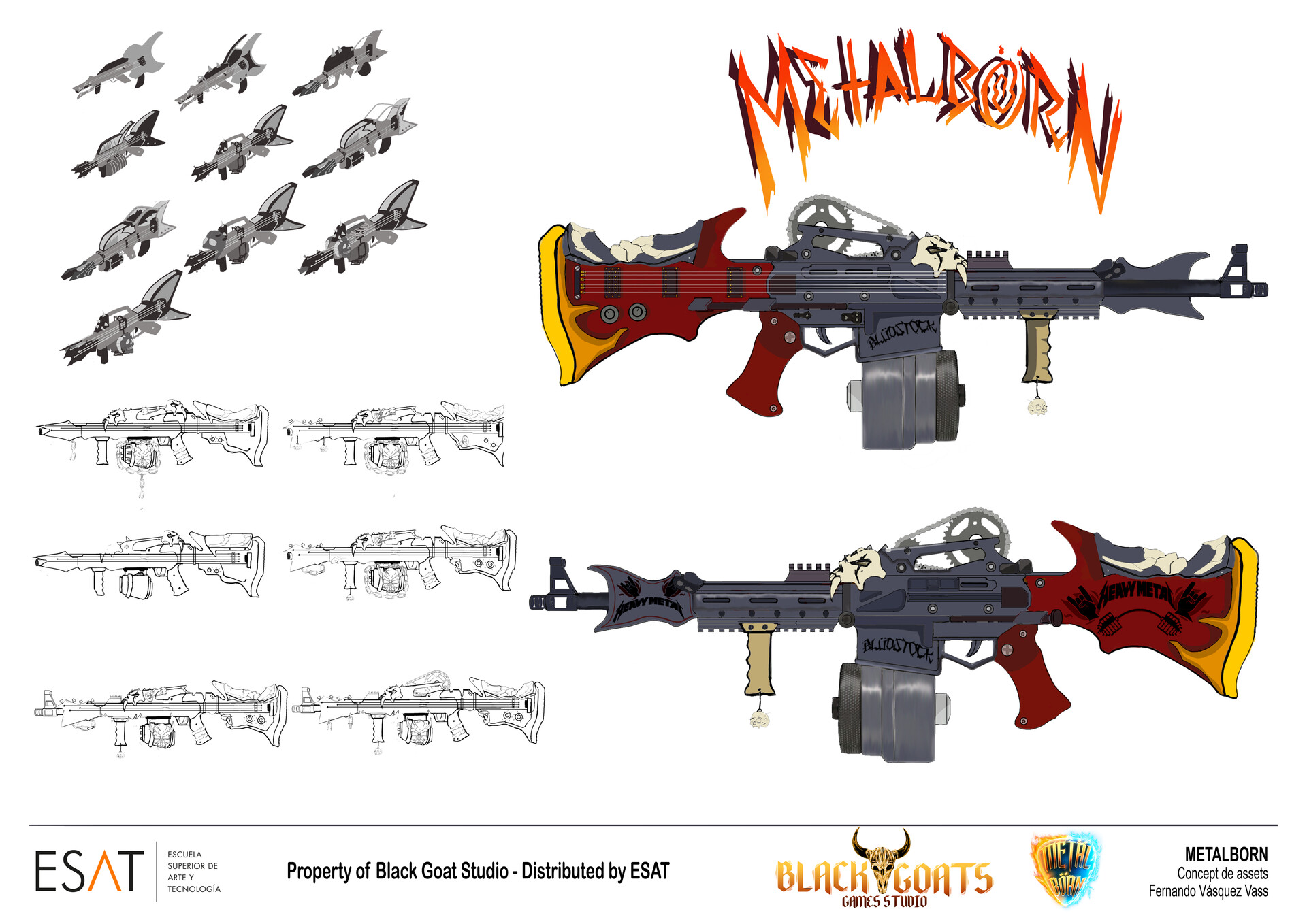 Fernando Vasquez Vass - METALBORN - GUITAR RIFLE