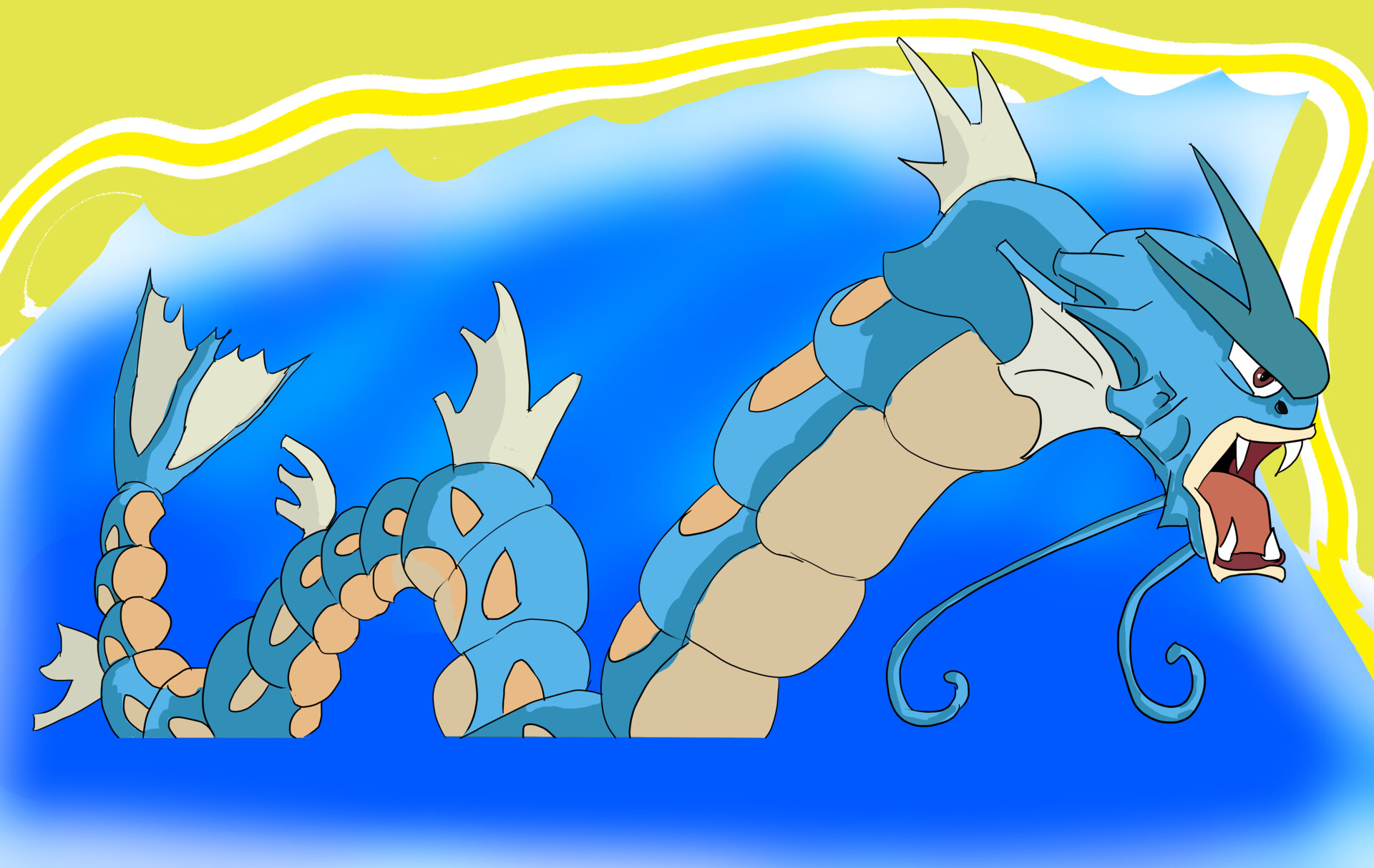 ArtStation - GYARADOS 🐲🌊