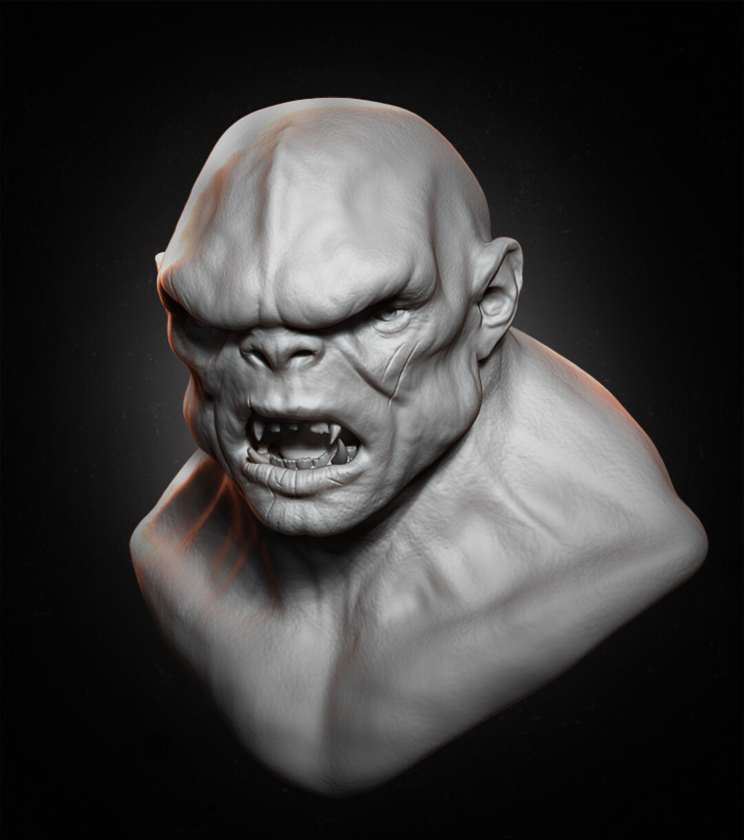ArtStation - Orc Bust