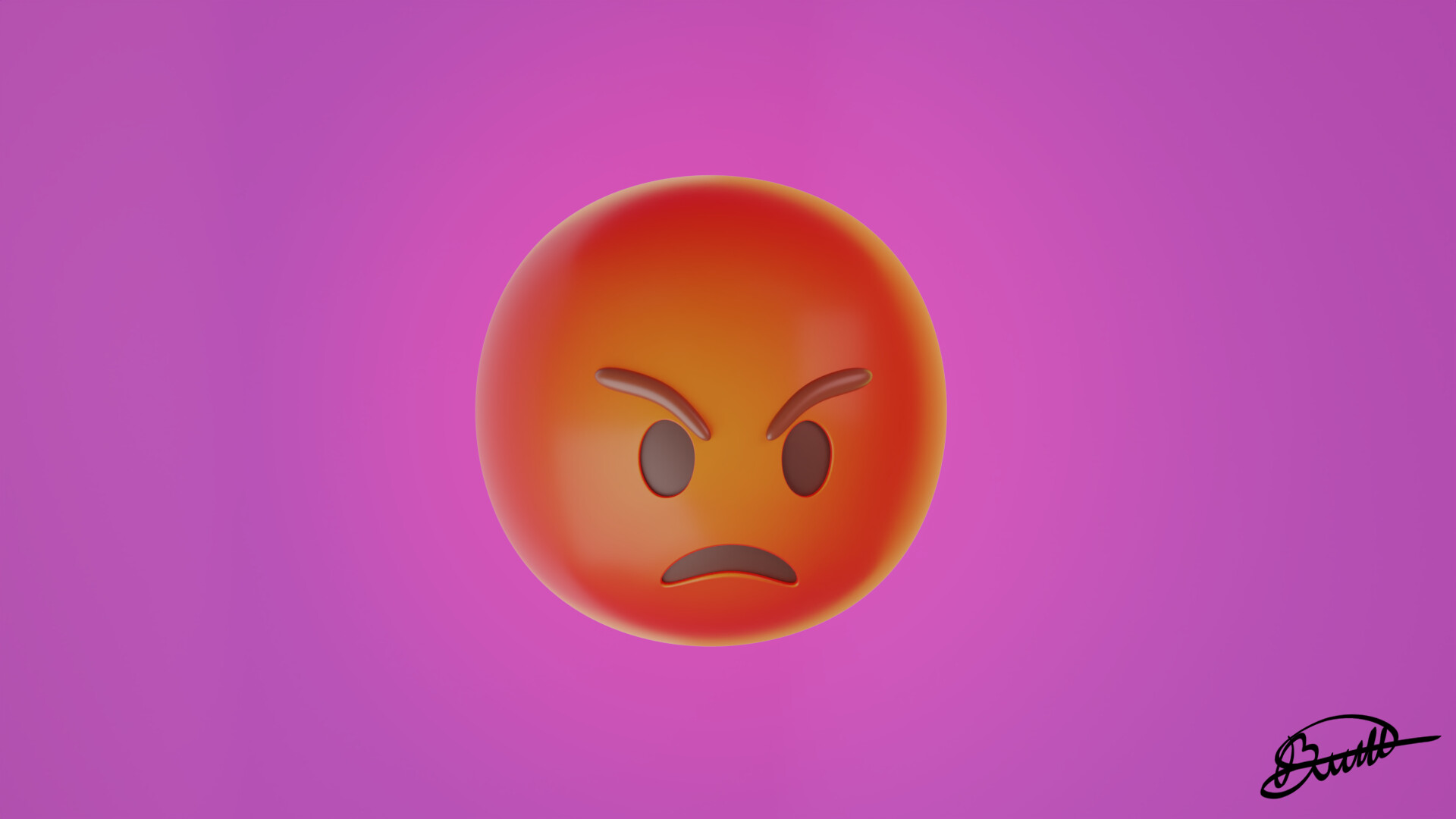 ArtStation - Angry Emoji