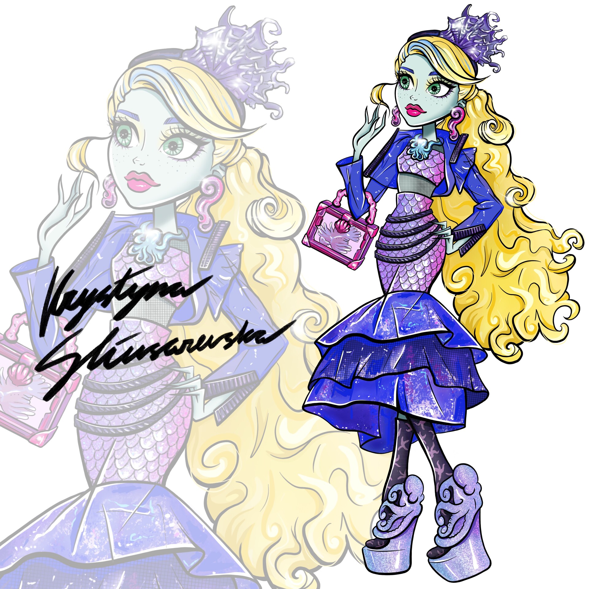 ArtStation - Monster high fanart Lagoona Blue