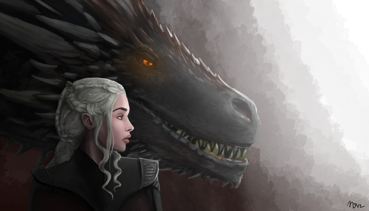 ArtStation - Daenerys Targaryan and Drogon