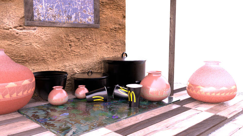 ArtStation - First ever design of character and diorama in Maya