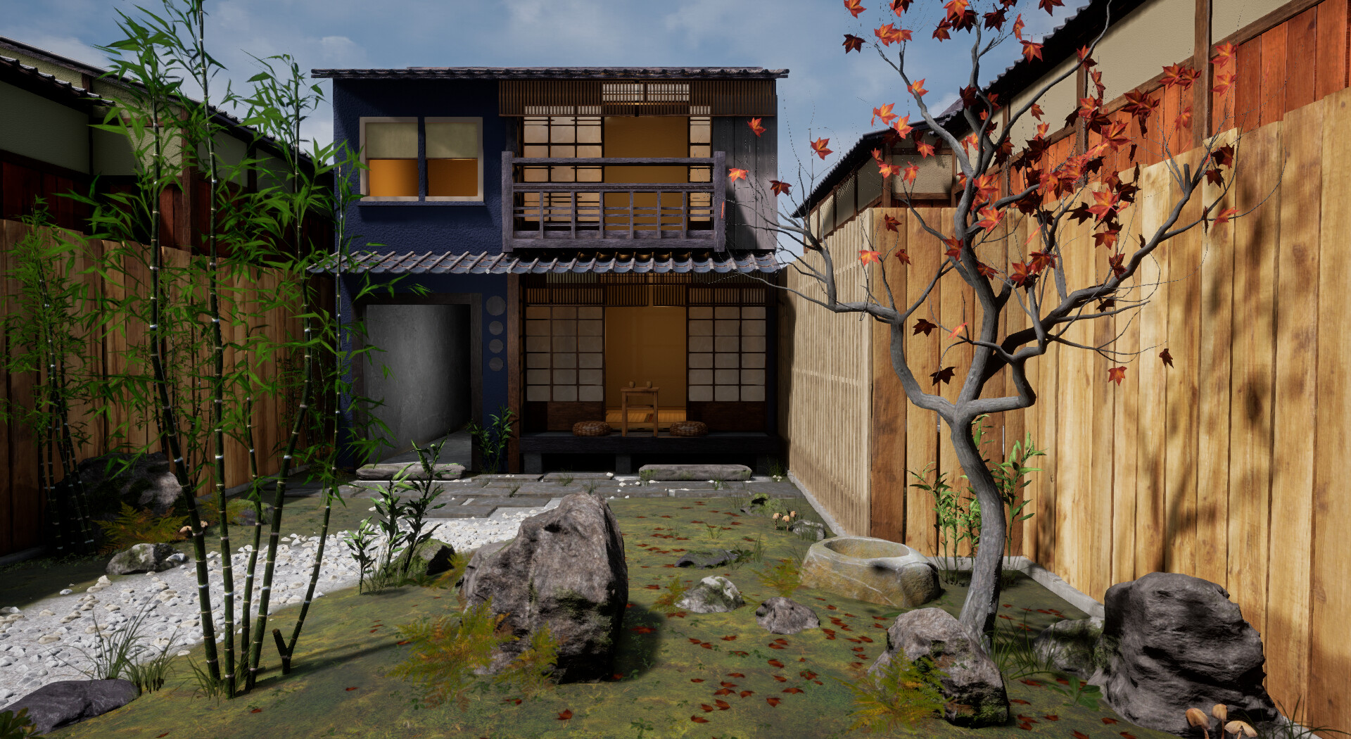 ArtStation - Japanese Courtyard - Environment Art - Unreal Engine 4
