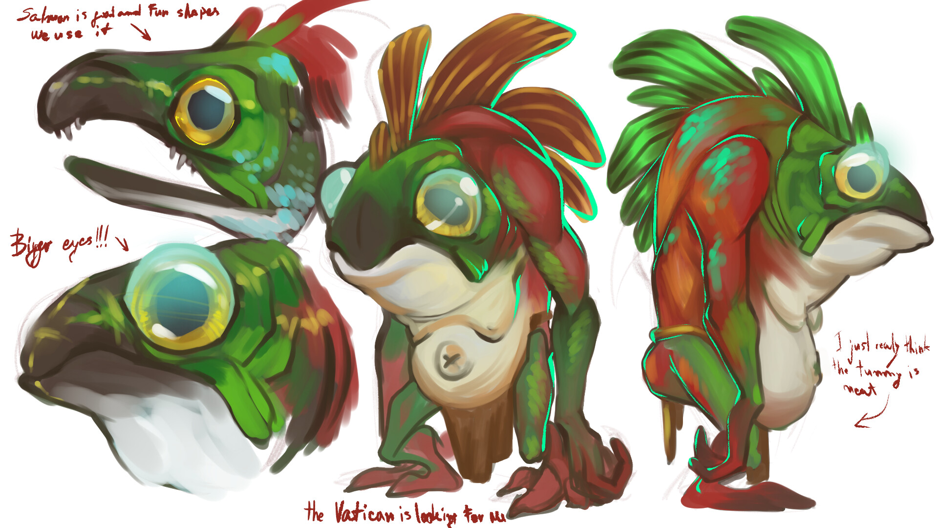 ArtStation - Reimagining river murlocs