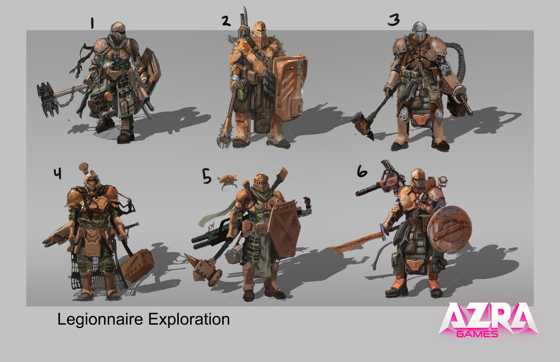 James Murlin - Legions & Legends, Legionnaire concept art